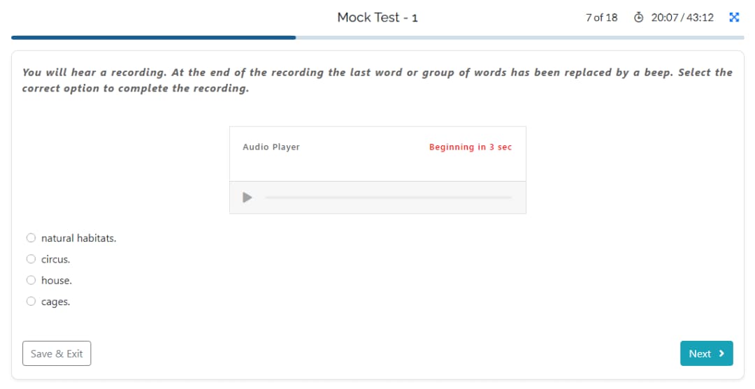 PTE Academic Listening Practice, Test Format | AlfaPTE