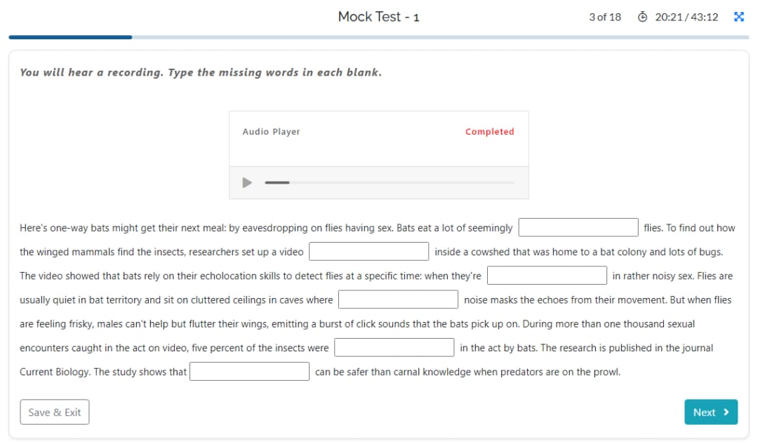 PTE Core Listening Practice | Test Format - AlfaPTE