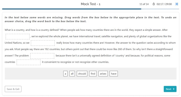 Pte Core Reading Practice Test Format Alfapte